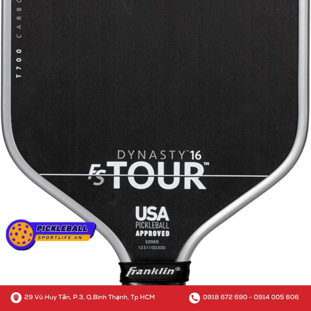 Vợt Pickleball Franklin FS Tour Dynasty 16mm - Gray - SportLife