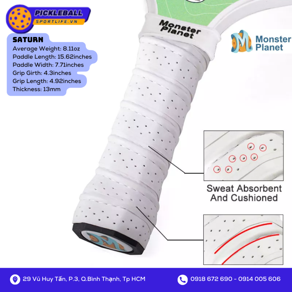 Vợt Pickleball Monster Planet Saturn (MCP13008) - SportLife