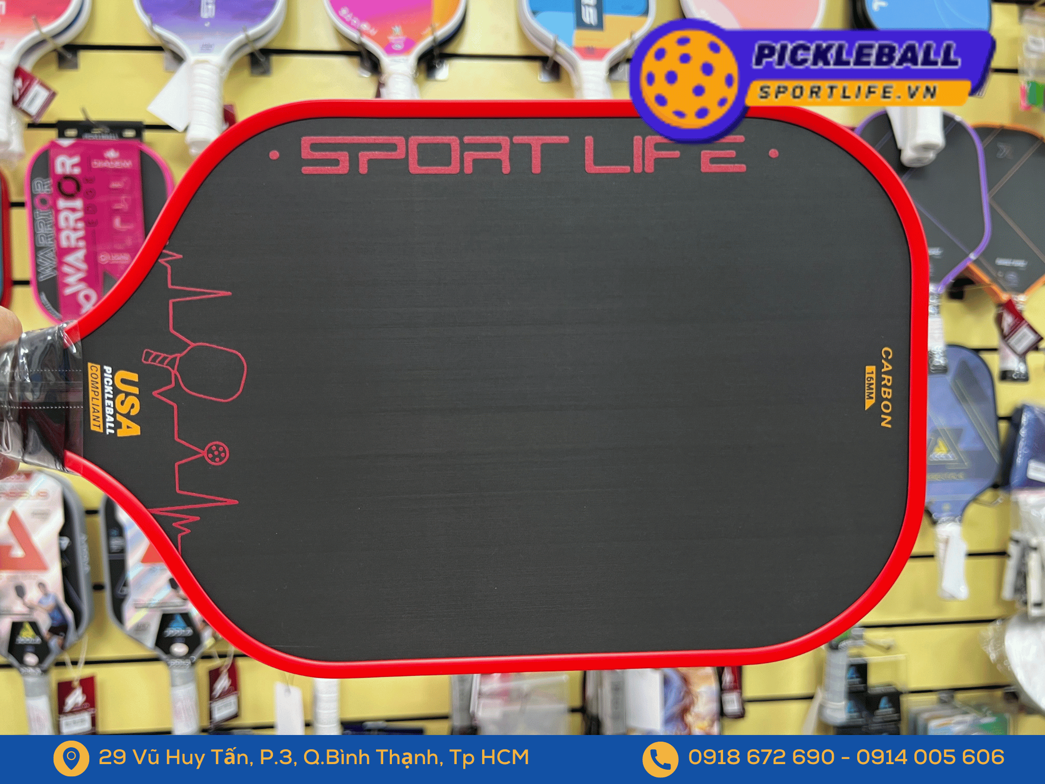 Vợt Pickleball SportLife Black Devil - SportLife