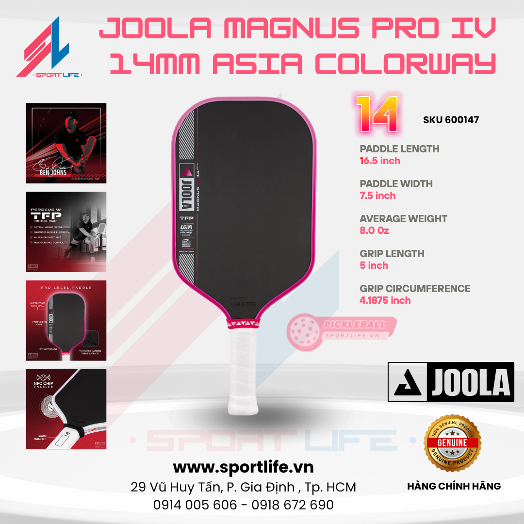 JOOLA MAGNUS PRO IV 14MM – ASIA COLORWAY - SportLife