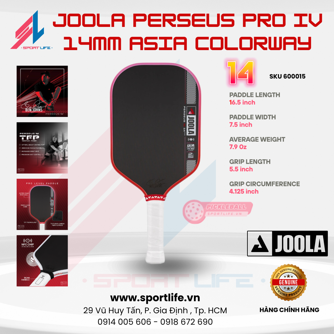 JOOLA PERSEUS PRO IV 14MM – ASIA COLORWAY - SportLife
